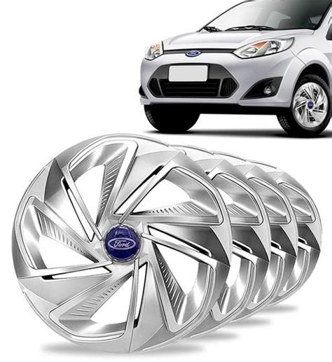 Jogo Calota Esportiva Aro Nitro Prata Ford Fiesta Ka Elitte Calota De Carro Magazine