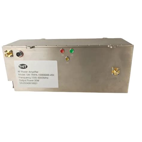 high linearity 1000 6000mhz tri band 30w rf power amplifier for