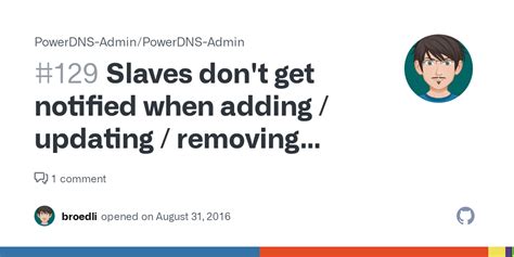 Slaves Dont Get Notified When Adding Updating Removing Records
