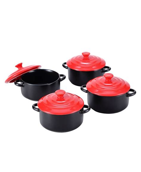 Bruntmor 85 Oz Mini Cocotte Ramekins For Baking Mini Casserole With