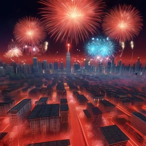 Futuristic Fireworks Show Images Free Download On Freepik