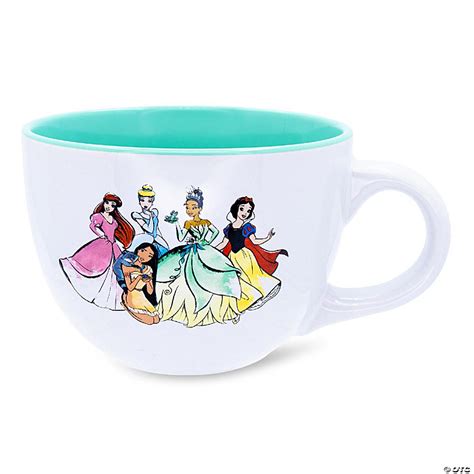 Disney Princess Royal Gathering Ceramic Soup Mug Holds 24 Ounces