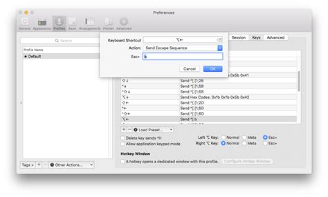 Jump Between Words Using Keyboard Shortcuts In Iterm