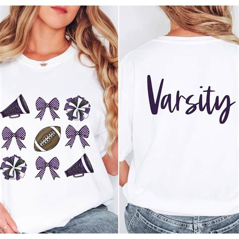 Cheerleader Name On Back Of Shirt Etsy