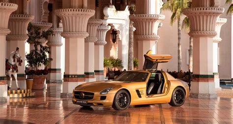 배경 화면 말 기둥 두바이 스포츠카 메르세데스 벤츠 Sls Amg 메르세데스 Sls 초차 육상 차량 자동차