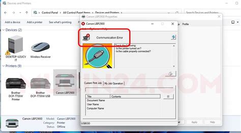 Sửa Lỗi Communication Error Máy In Canon 2900 Trên Windows 11 Và