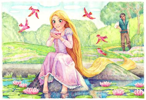 Rapunzel Enjoying Her Freedom By B Agt On Deviantart
