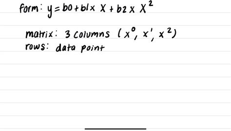 Solved For The Following X And Y Variables If A Polynomial Regression