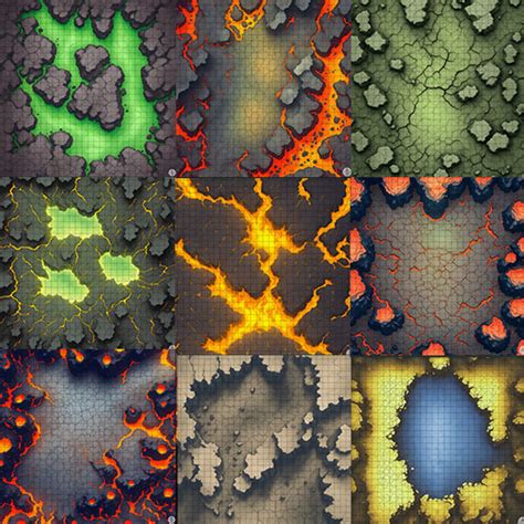 Dandd Lava And Volcano Battle Map Pack 12 Hellscape Maps Ttrpg Map For