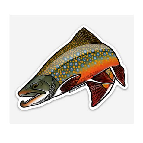 Trout Trio Vinyl Decal Sticker Pack Rainbow Brook Brown Small Etsy