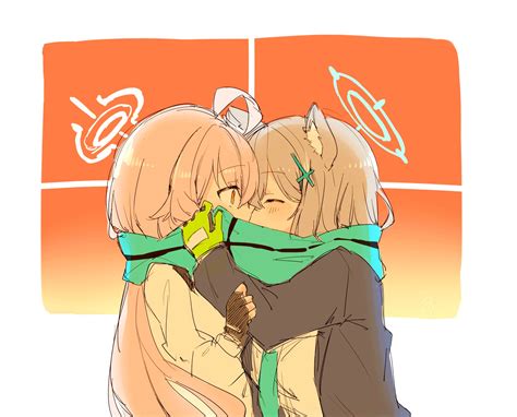 Shiroko And Hoshino Blue Archive Drawn By Unot 227 Danbooru