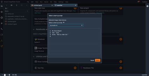 Customize Amazon Sagemaker Studio Using Lifecycle Configurations