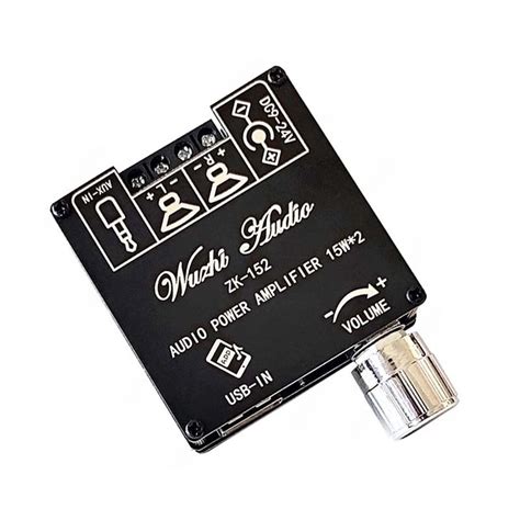 ZK Mini Bluetooth Receiving Audio Module With Power Amplifier Digital D Stereo Dual