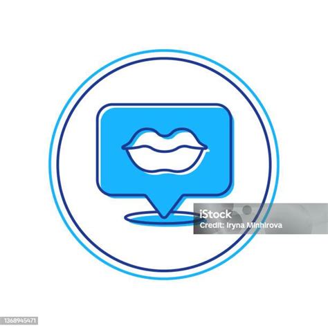 Contour Rempli Icône Lèvres Souriantes Isolées Sur Fond Blanc Symbole