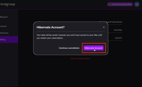 How To Hibernate My Mindgrasp Account Mindgrasp
