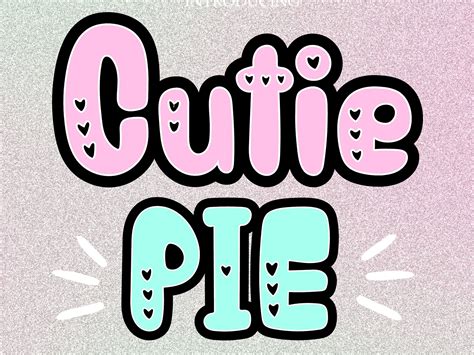 Cutie Pie Font By Phaipen On Dribbble
