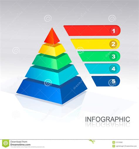 Infographic和介绍的传染媒介金字塔 向量例证 插画 包括有 极简主义 图标 设计 概念 57570392
