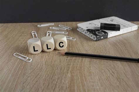 Premium Photo Limited Liability Company Symbol On The Table Are A
