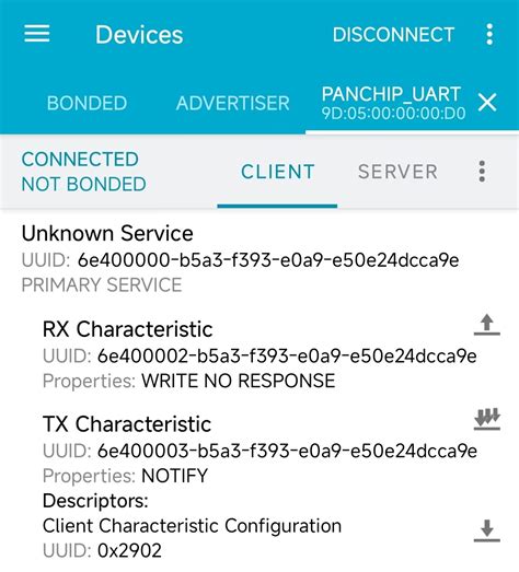 Ble App Uart Pan X Pan X Dk Documentation