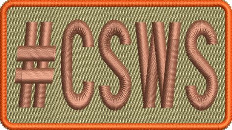 Csws Duty Identifier Patch Orange Border