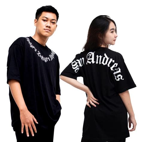 Jual GSC Baju KAOS OVERSIZE SAN ANDREASS Kaos Oversize Terbaru