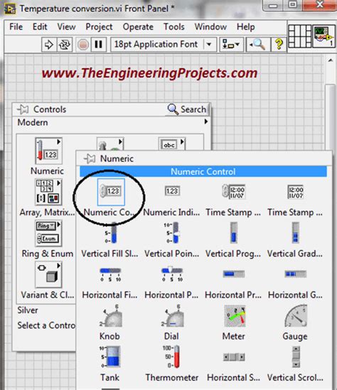 temperature conversion in labview the engineering projects