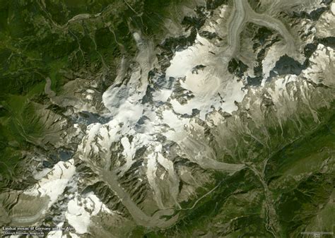 Landsat Mosaic Of Germany And The Alps Imagico De Geovisualizations
