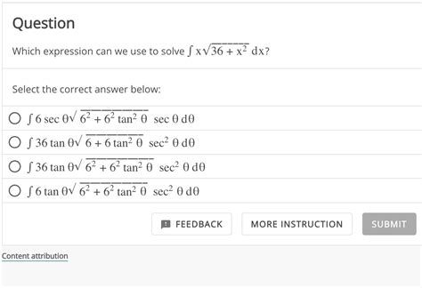 Solved Question Which Expression Can We Use To Solve Chegg