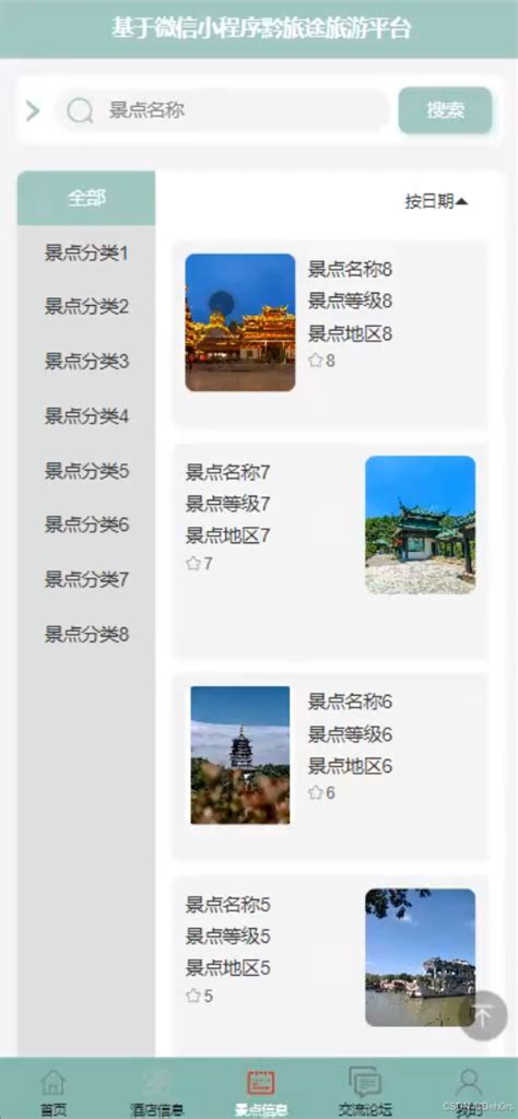 228springboot基于微信小程序黔旅途旅游平台 Csdn博客
