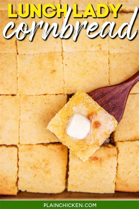 Lunch Lady Cornbread Plain Chicken