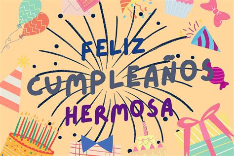 Feliz Cumpleaños Hermosa Felicitaciones Para Ella
