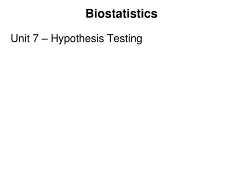 Ppt Biostatistics Powerpoint Presentation Free Download Id5919321