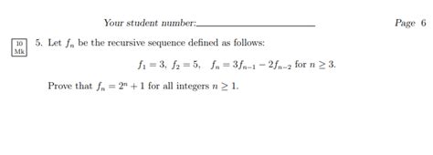 Solved Let Fn Be The Recursive Sequence Defined As Chegg