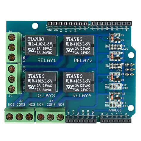 20 Stuks 5v 4 Kanaals Relaisuitbreidingsmodule Open Smart Voor Arduino Compatibel Met Officiële