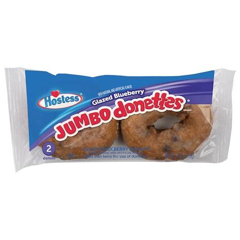 Hostess Glazed Blueberry Jumbo Donuts 4 Ounce 36 Per Case