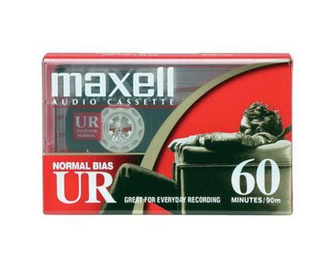 Getuscart 10 Pack Maxell Ur 60 Normal Bias Audio Cassette Tapes