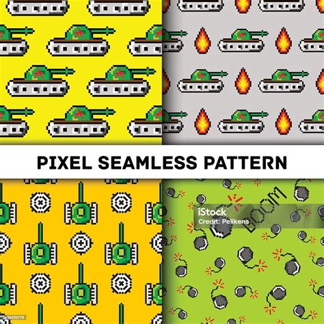 Vetores De Objetos Vetores De Pixel Art Para O Padrão Fashion Sem