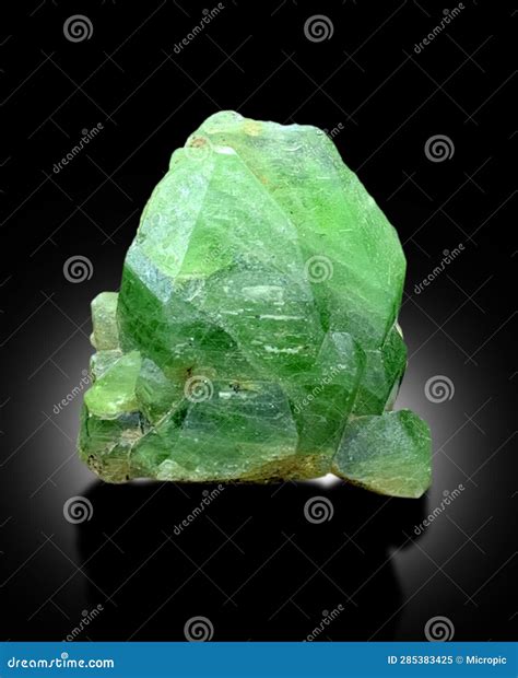 Peridote Crystal Mineral Specimen From Supat Kohistan Pakistan Stock