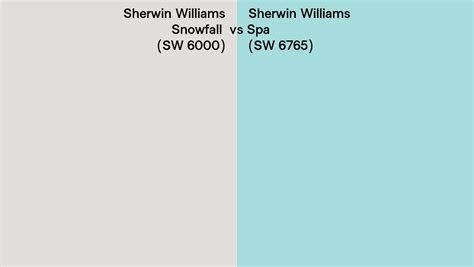 Sherwin Williams Snowfall Vs Spa Side By Side Comparison