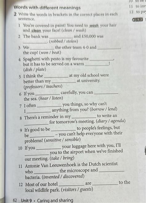 2 Write The Words In Brackets In The Correct StudyX