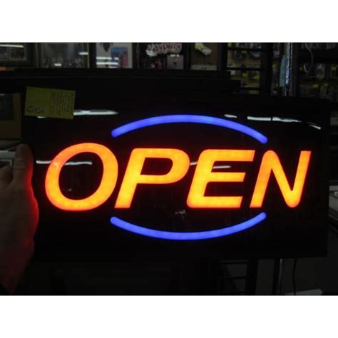 Lighted Open Sign