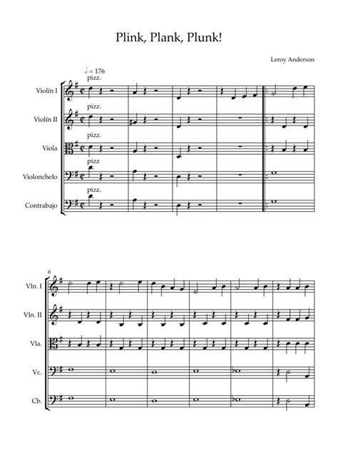 plink plank plunk partitura completa pdf