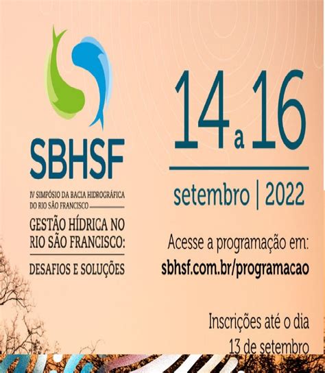 Iv Simpósio Da Bacia Hidrográfica Do Rio São Francisco Está Com