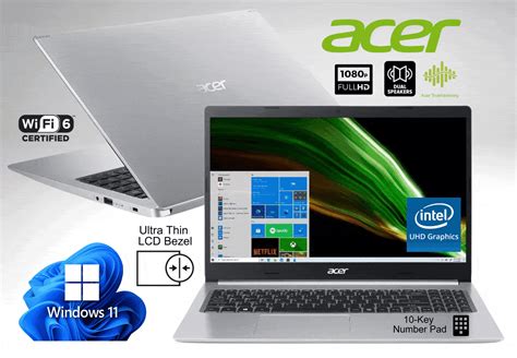 Acer Aspire 5 Lightweight 15 6 Full Hd Windows 11 Laptop 10 Key Pad