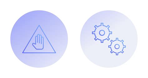 Configurations And Warning Icon Vector Art At Vecteezy