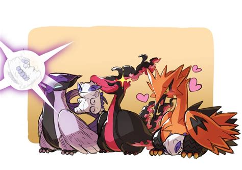 Galarian Moltres Galarian Zapdos And Galarian Articuno Pokemon
