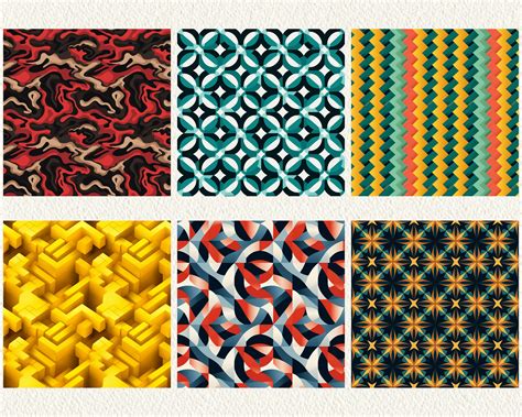 Composite Overlay Pattern Seamless Digital Papers Seamless Tile