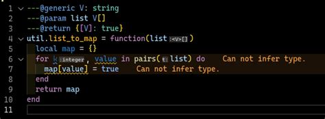 Cannot Infer Value Type · Issue 1341 · Lualslua Language Server · Github
