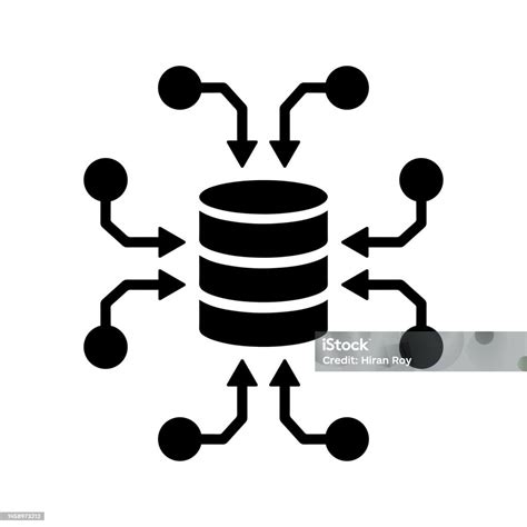 Server Collecting Data Icon Stock Illustration Download Image Now Analyzing Business Cloud