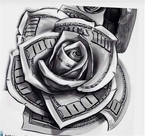 Pin On Escaneado Dollar Tattoo Money Rose Tattoo Money Rose